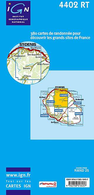 Carte du cirque de Mafate - Ile de la Réunion